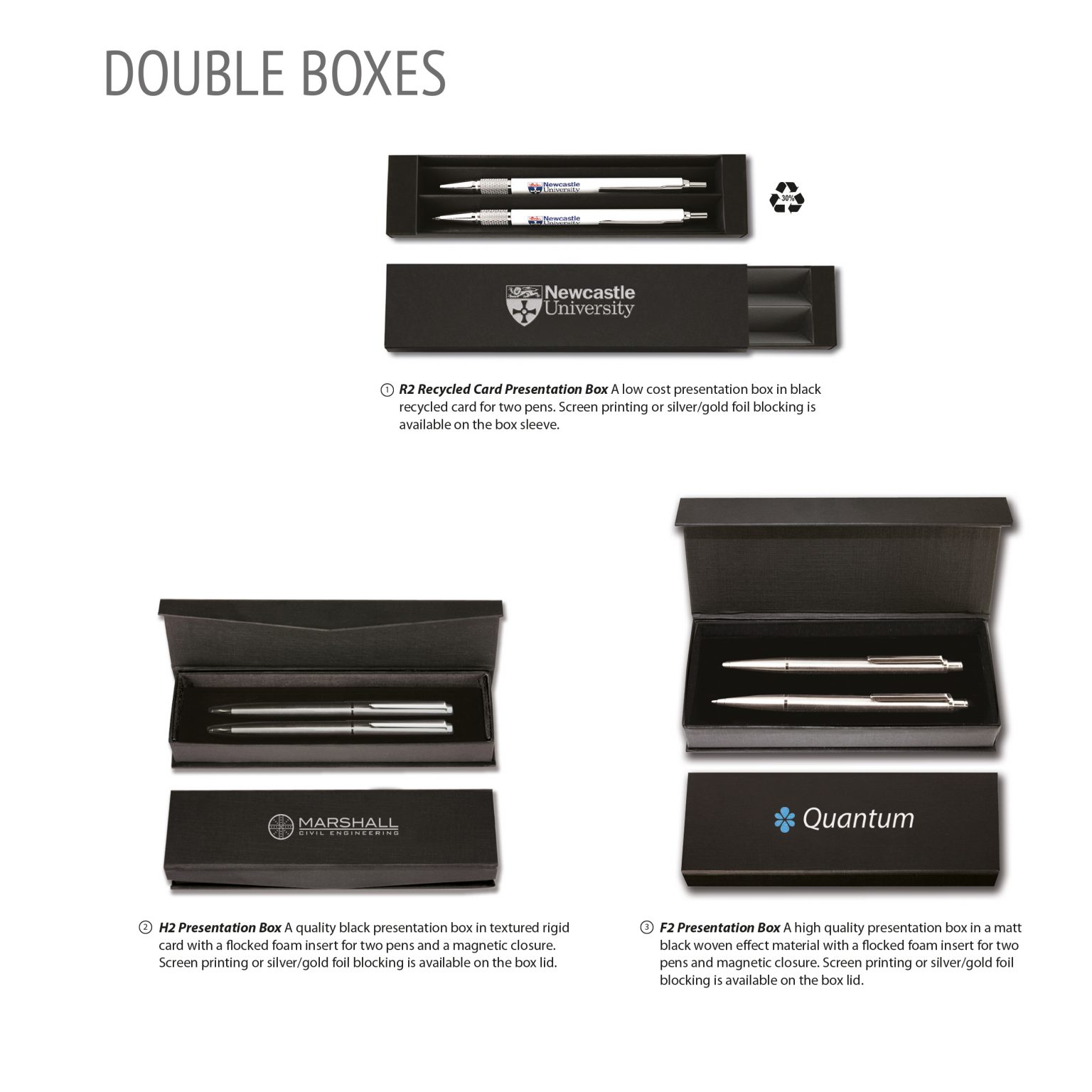 Double Presentation Boxes – Crown Products